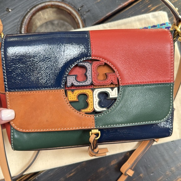 Tory Burch | Bags | Tory Burch Miller Colorblock Leather Purse With ...